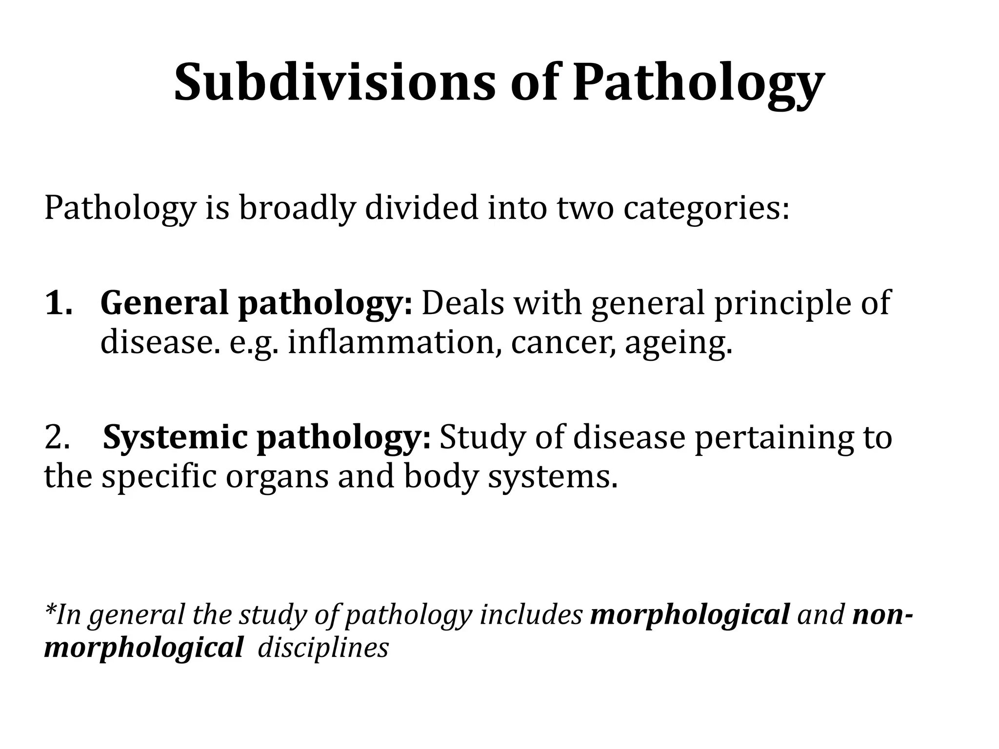 Introduction to pathology | PPTX