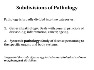 Introduction to pathology | PPTX