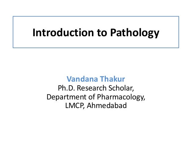 Pathology Report Study Title Page