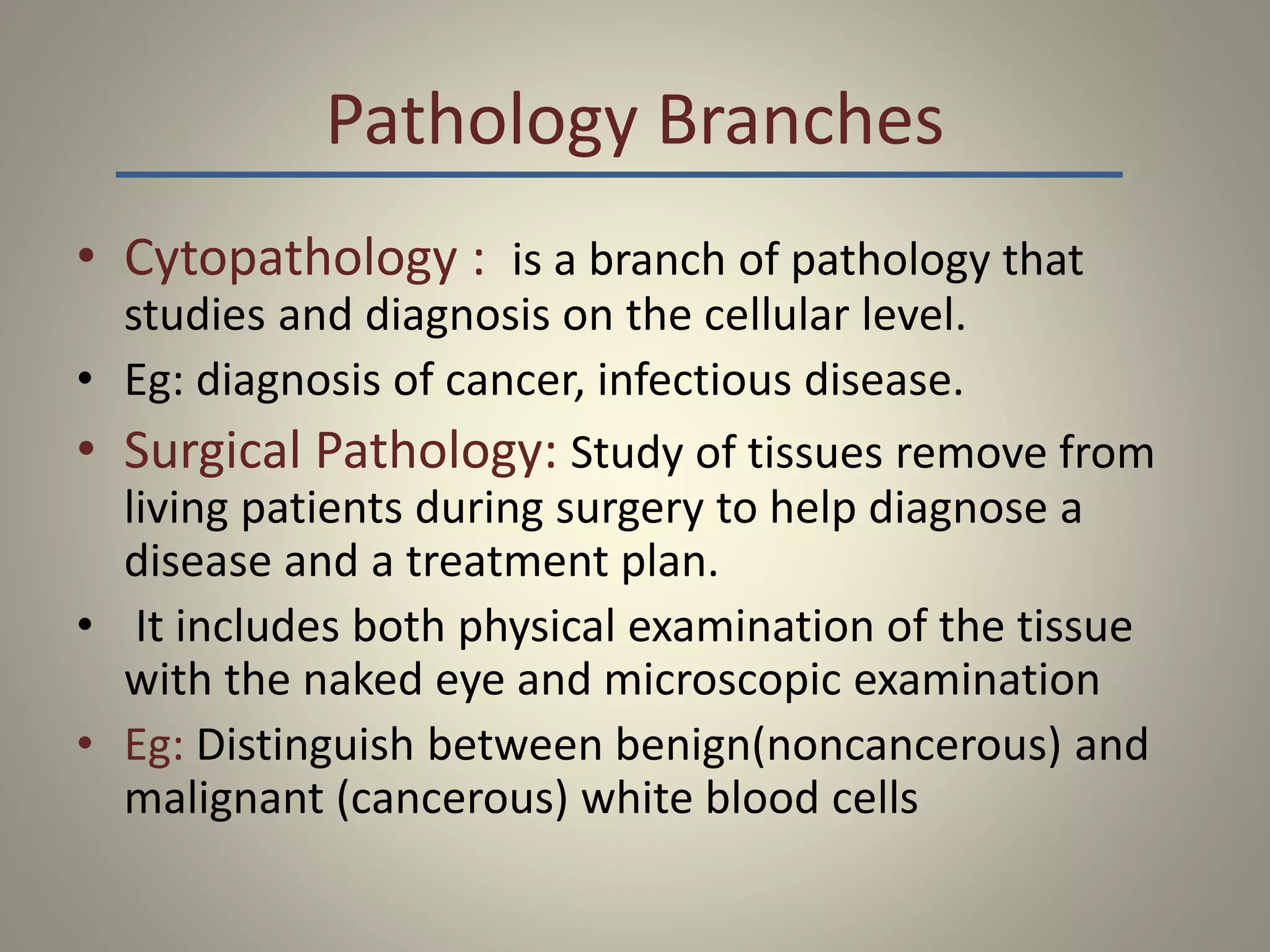 Introduction to pathology | PPTX