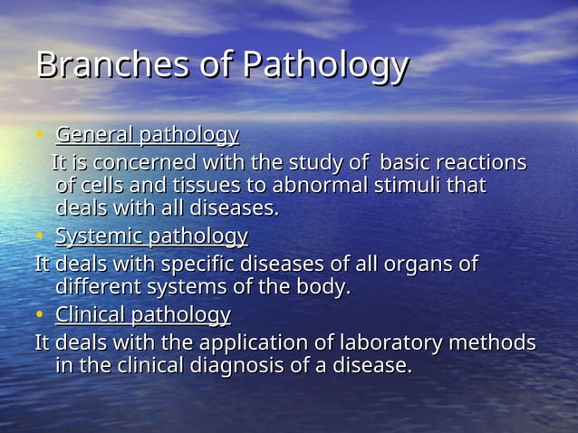 Introduction to Pathology.ppt of Pathology | PPT