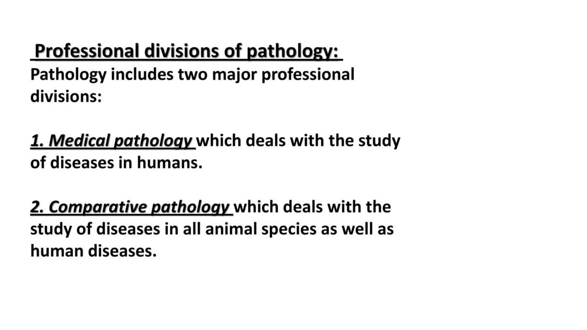 INTRODUCTION TO PATHOLOGY ,BRANCHES OF PATHOLOGY .pdf