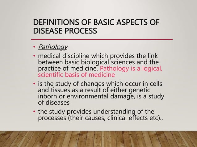 Introduction to pathology & causes of diseases.ppt | Diseases and ...