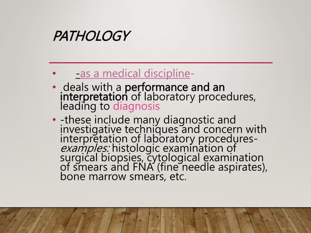 Introduction to pathology & causes of diseases.ppt | Diseases and ...