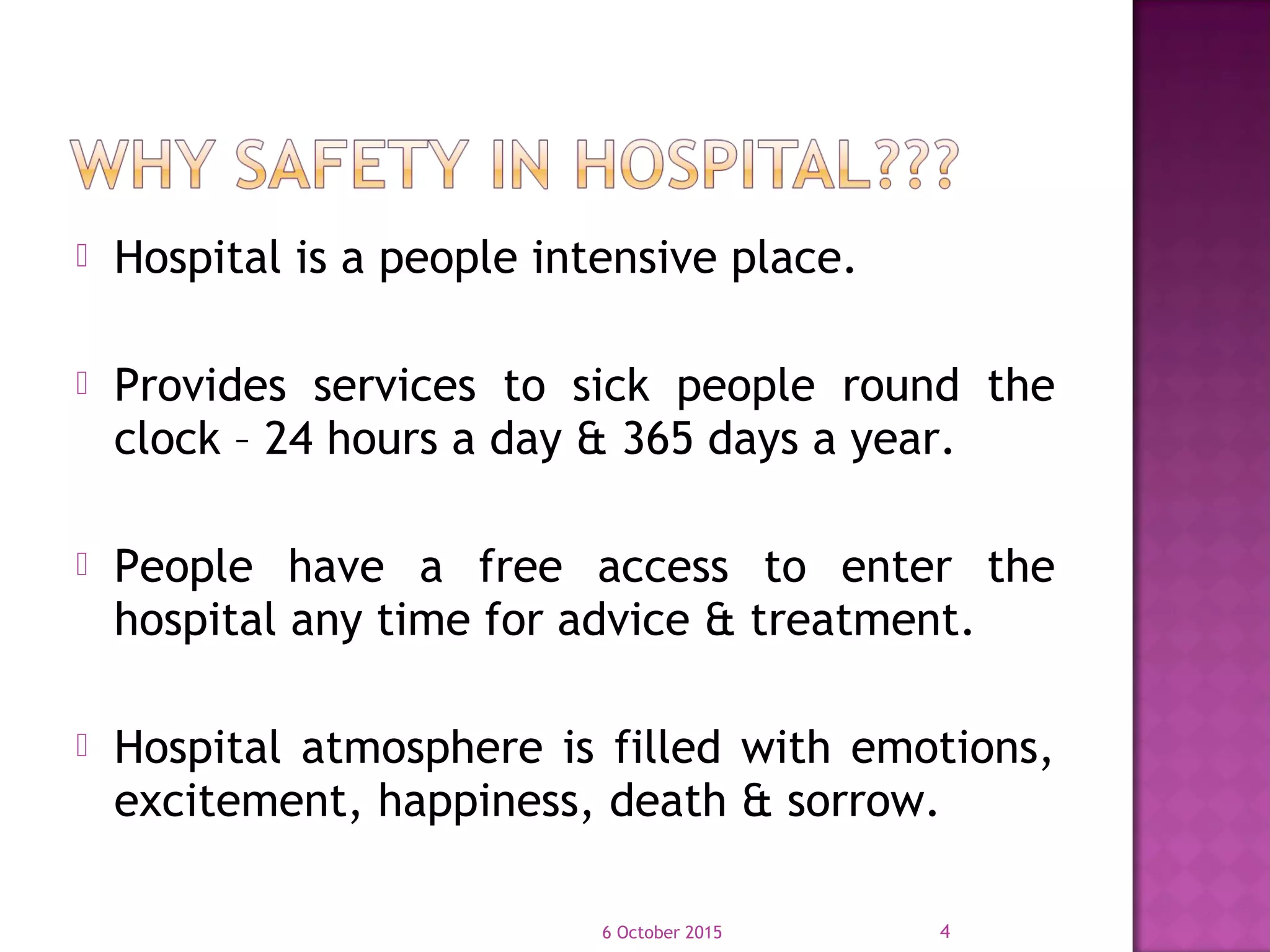Introduction to patient safety department | PPT