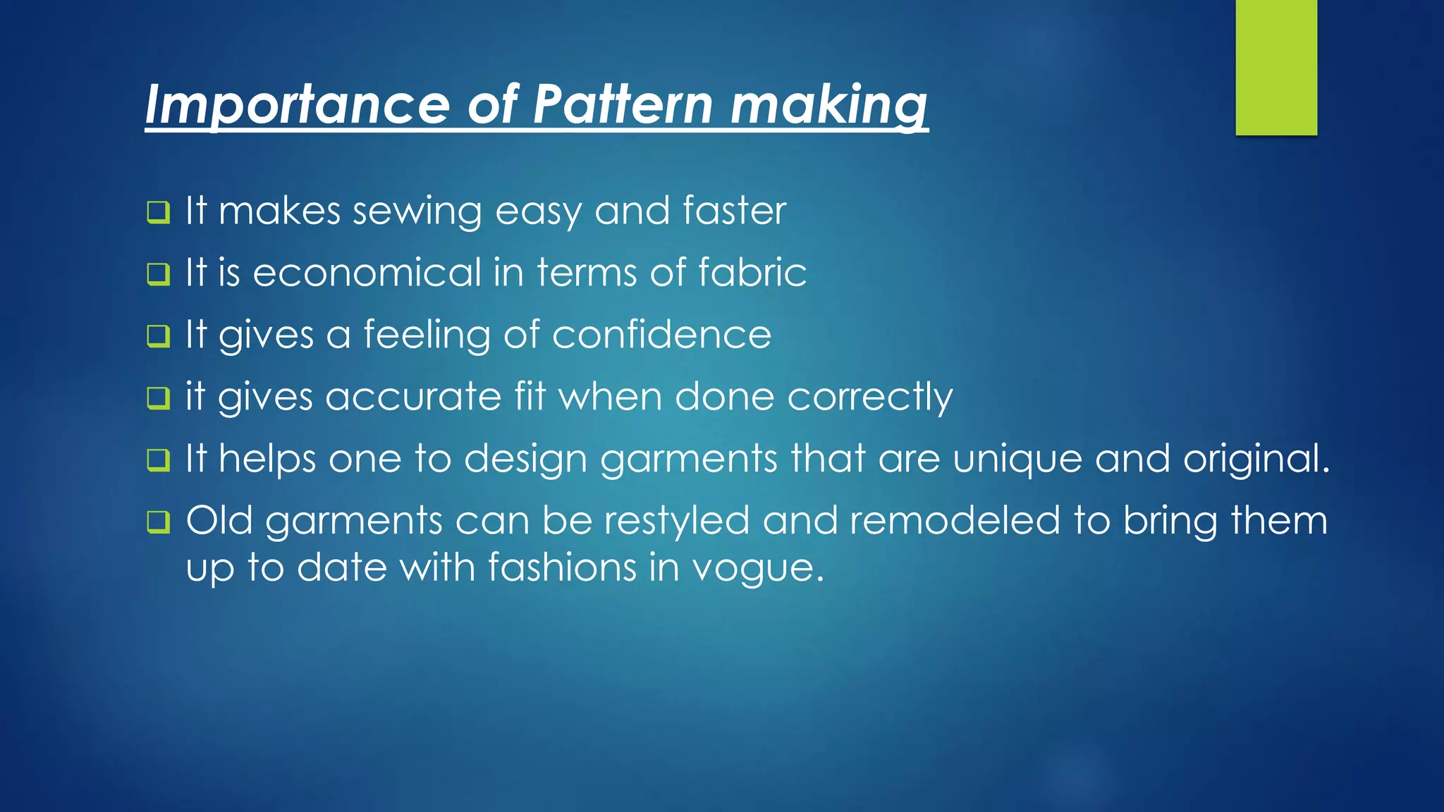INTRODUCTION TO PATTERN MAKING | PDF