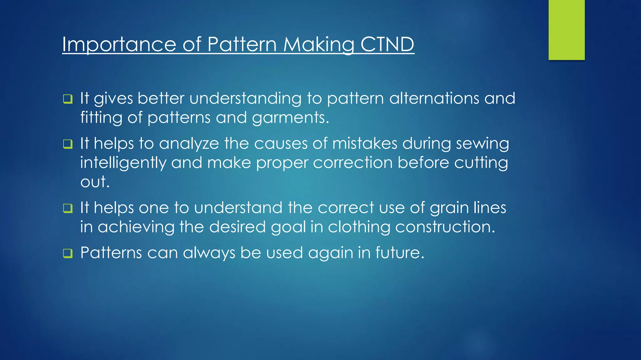 INTRODUCTION TO PATTERN MAKING | PDF
