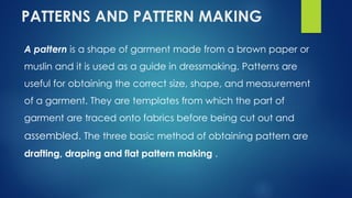 INTRODUCTION TO PATTERN MAKING | PDF