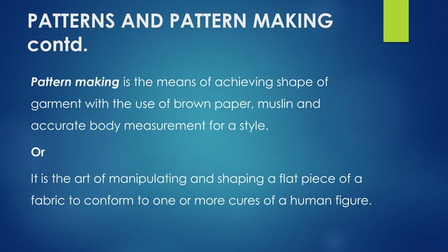 INTRODUCTION TO PATTERN MAKING | PDF