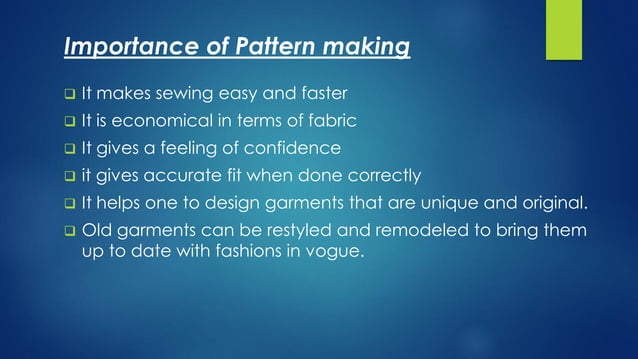 INTRODUCTION TO PATTERN MAKING | PDF