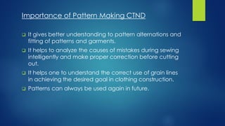 INTRODUCTION TO PATTERN MAKING | PDF