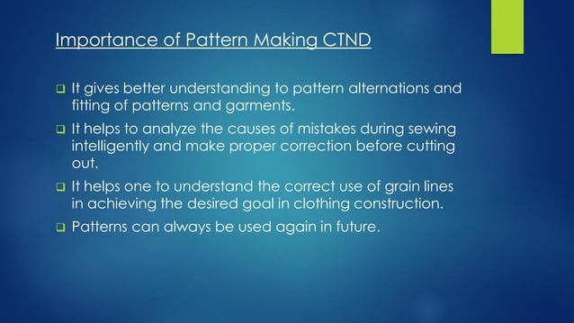 INTRODUCTION TO PATTERN MAKING | PDF
