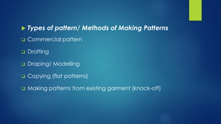 INTRODUCTION TO PATTERN MAKING | PDF