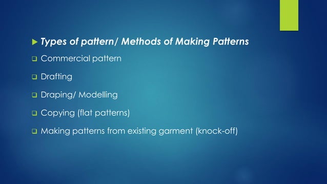 INTRODUCTION TO PATTERN MAKING | PDF