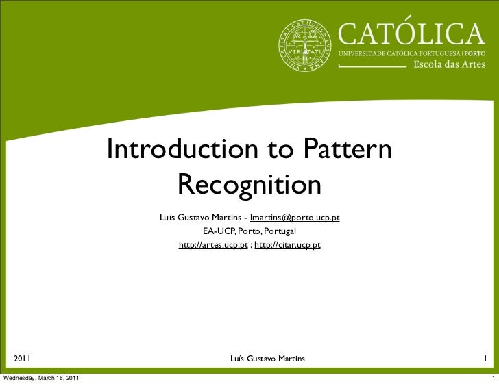 Introduction To Pattern Recognition