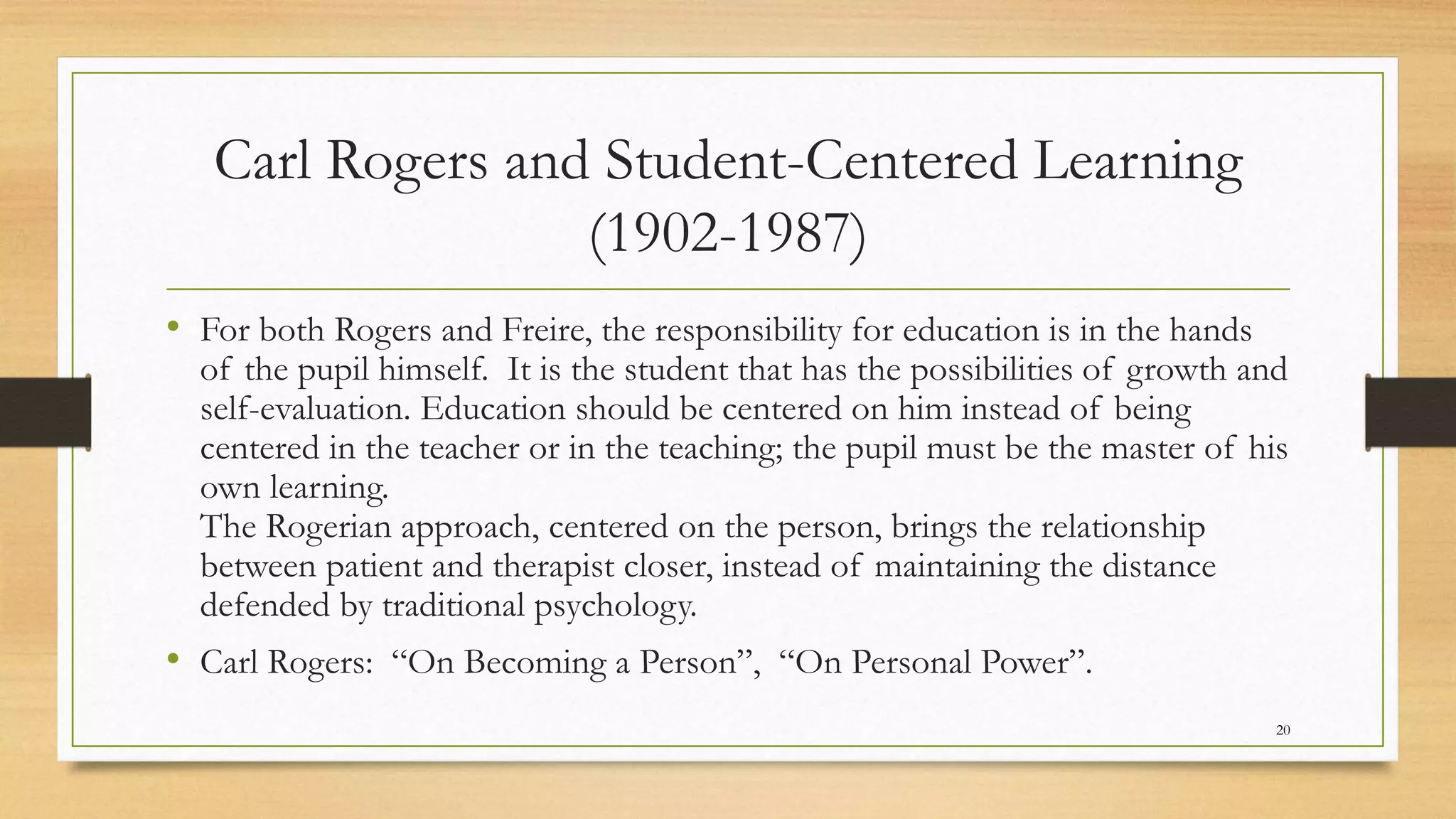 Introduction to paulo freire | PPTX