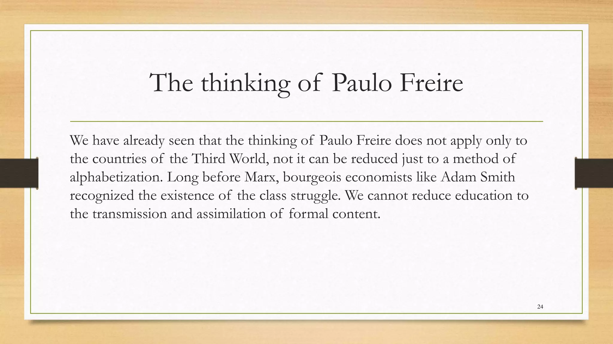 Introduction to paulo freire | PPTX