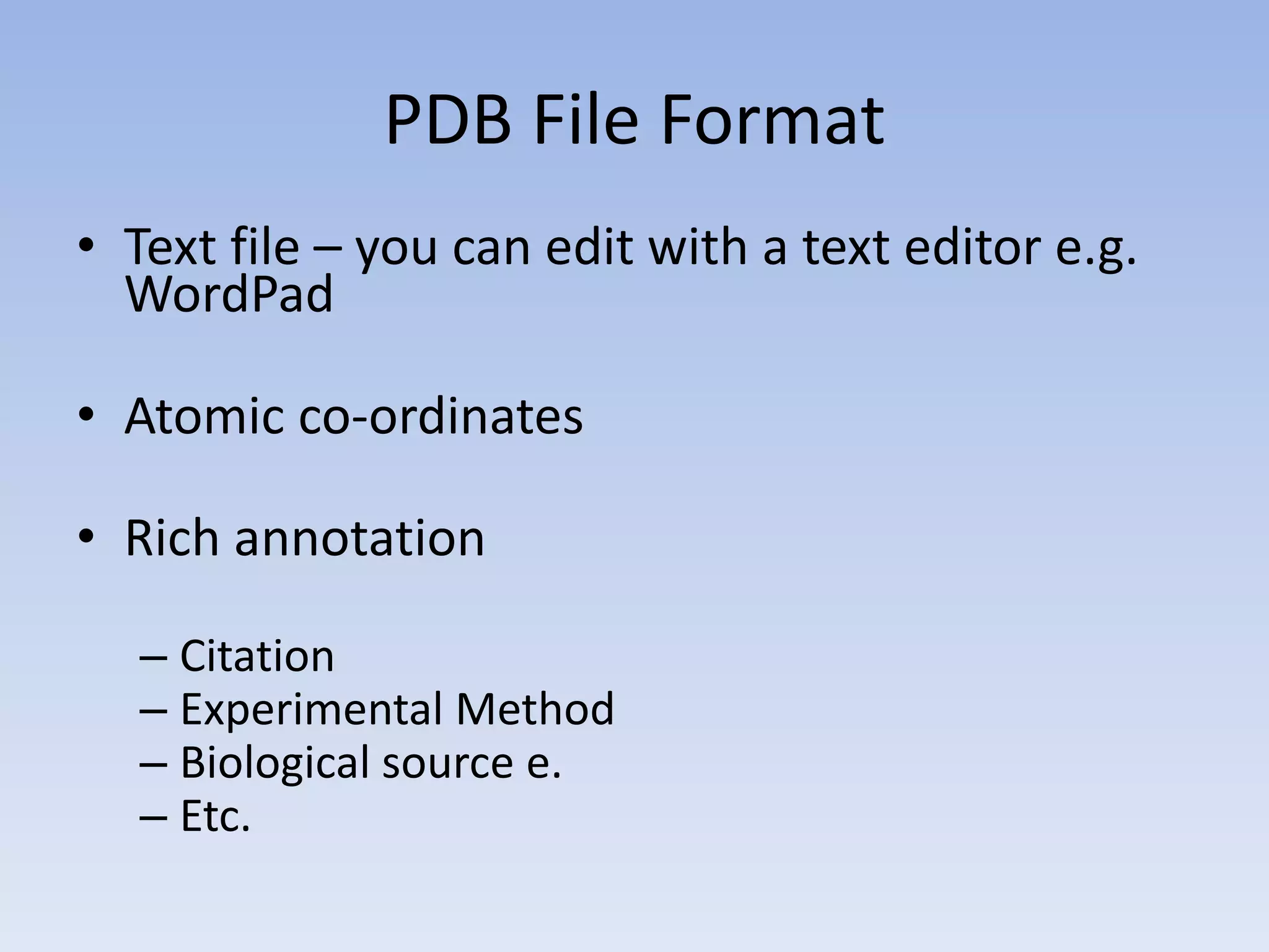 Introduction to pdb | PPTX