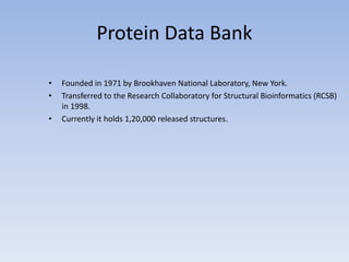 Introduction to pdb | PPTX