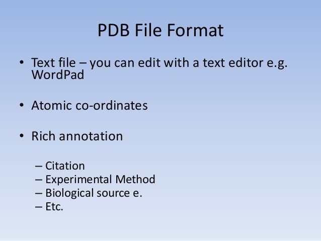 Introduction to pdb