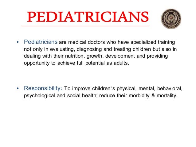 Introduction to pediatrics