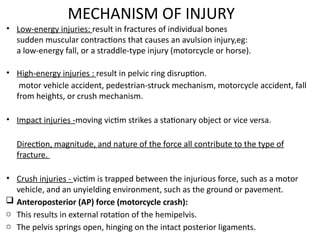INTRODUCTION TO PELVIC INJURIES - In brief pptx | PPTX