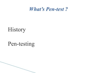 Introduction to penetration testing | PPT