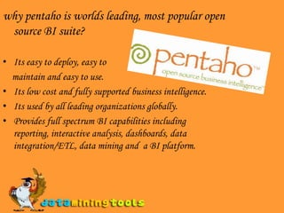 Introduction To Pentaho | PPTX