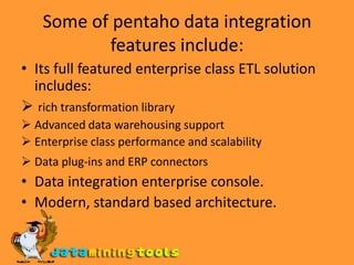 Introduction To Pentaho | PPTX