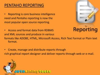 Introduction To Pentaho | PPTX