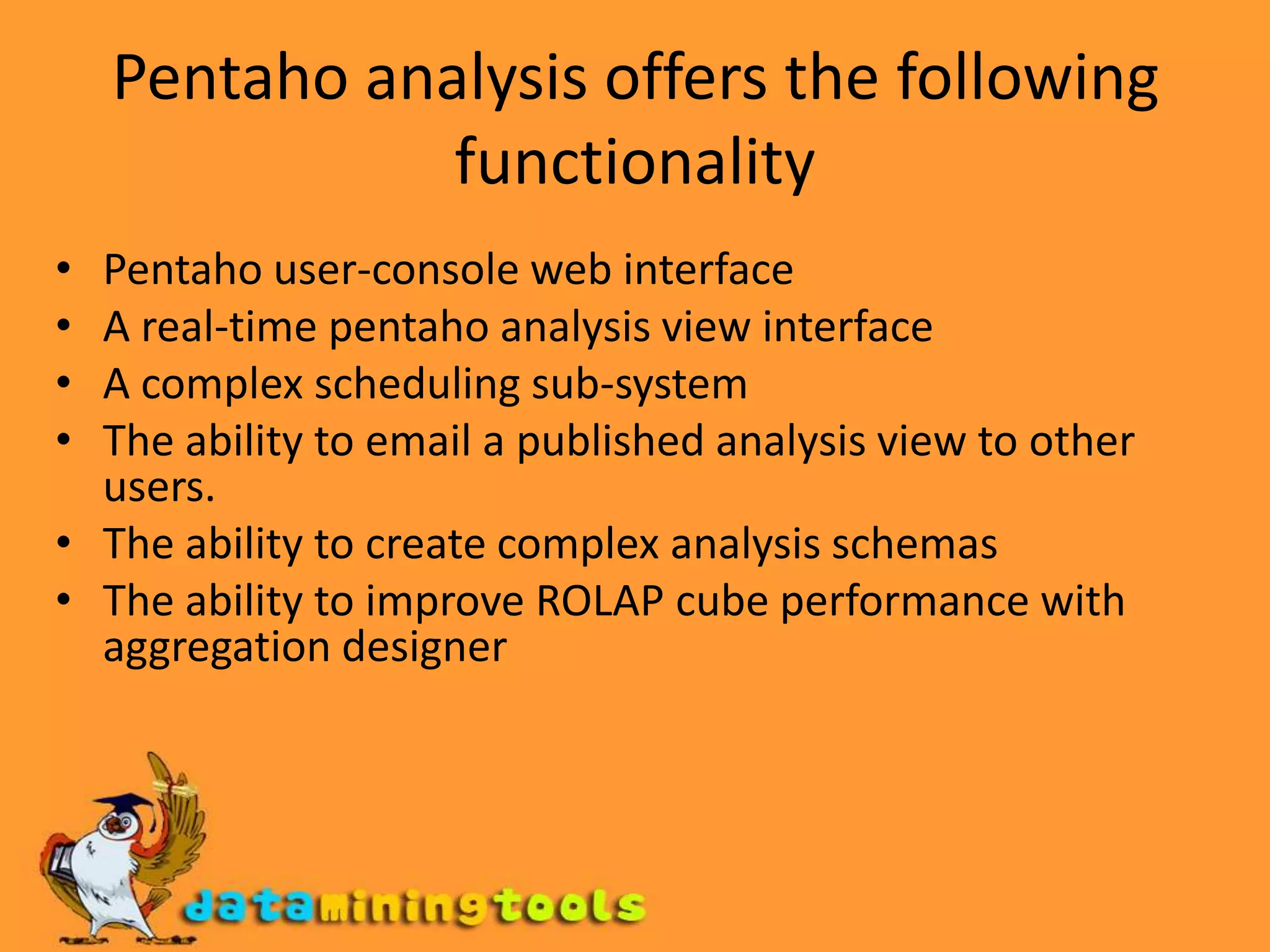 Introduction To Pentaho Analysis | PPTX