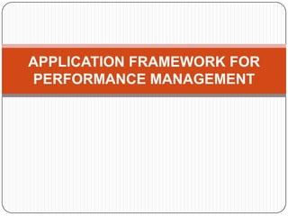 Introduction to performance management framework in public service | PPTX