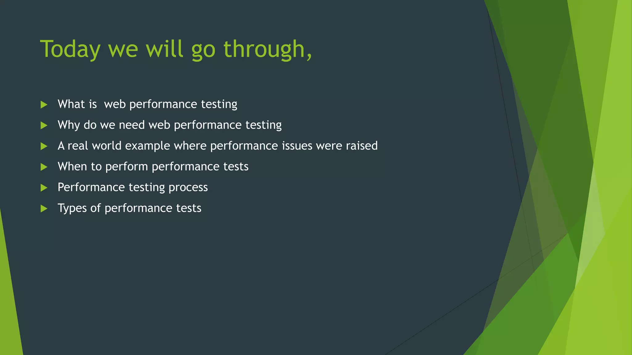 Introduction To Performance Testing Ppt
