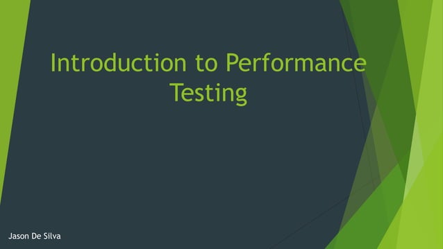 Introduction to Performance Testing | PPT