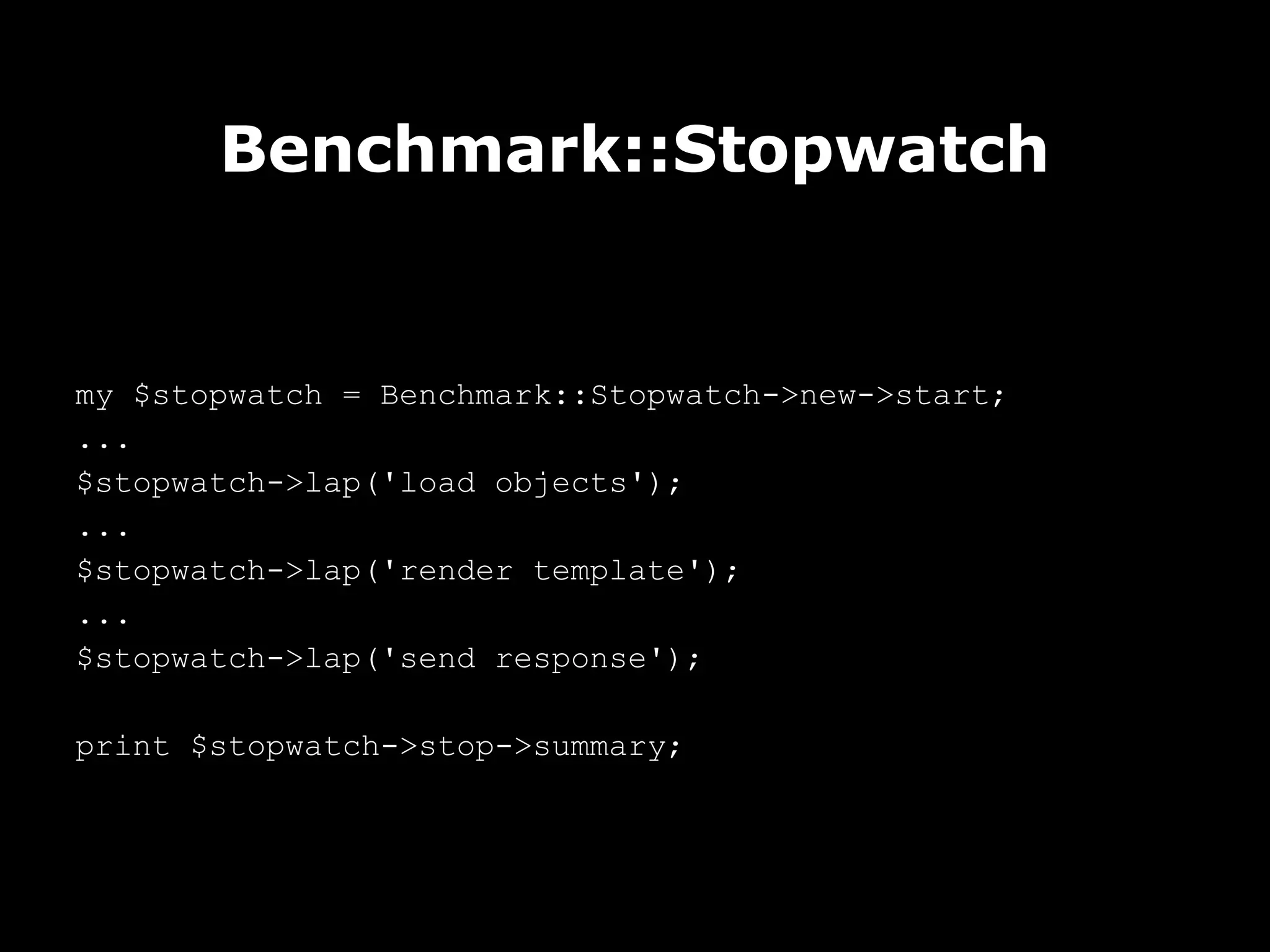 Introduction To Performance Tuning Perl Web Applications Ppt Free