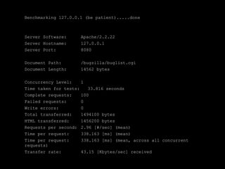Introduction to performance tuning perl web applications | PPT | Free Download
