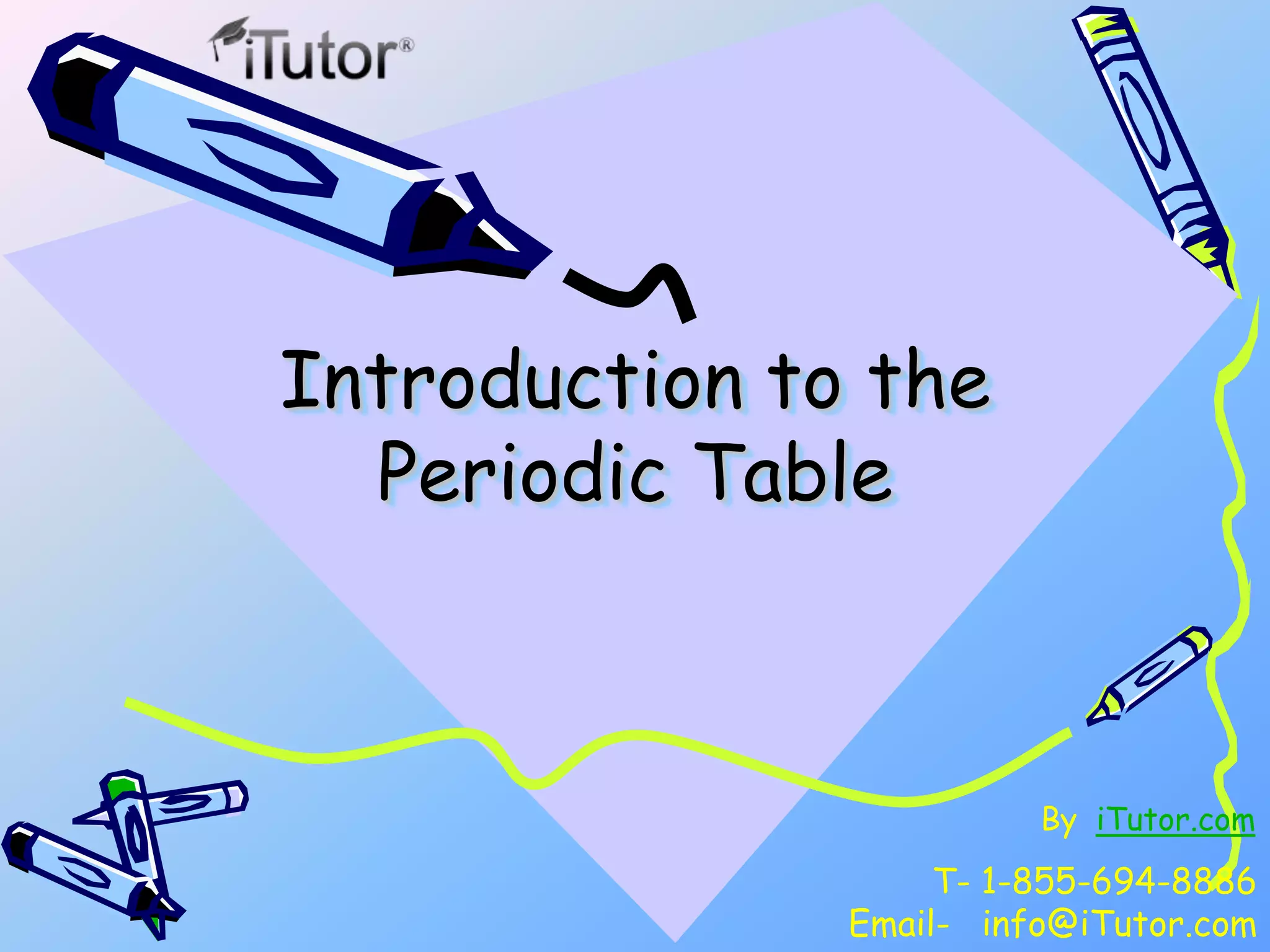 Introduction to periodic table | PPTX