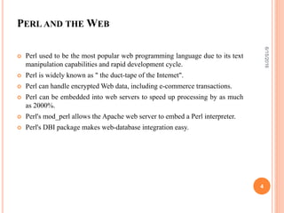 Introduction to perl | PPT