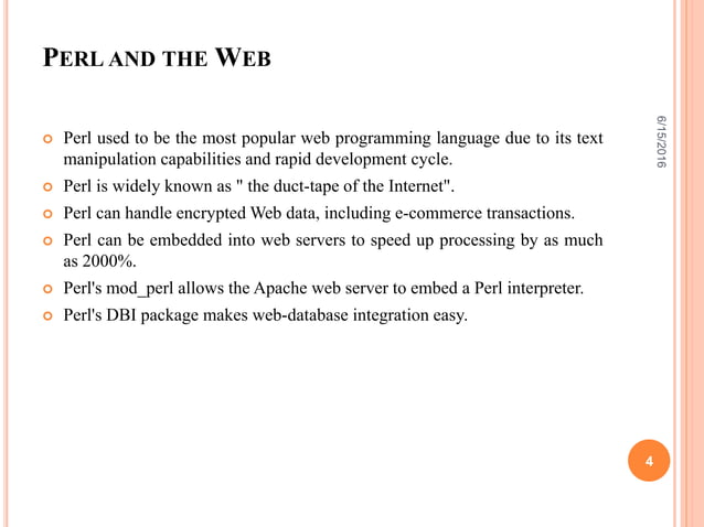 Introduction to perl | PPT