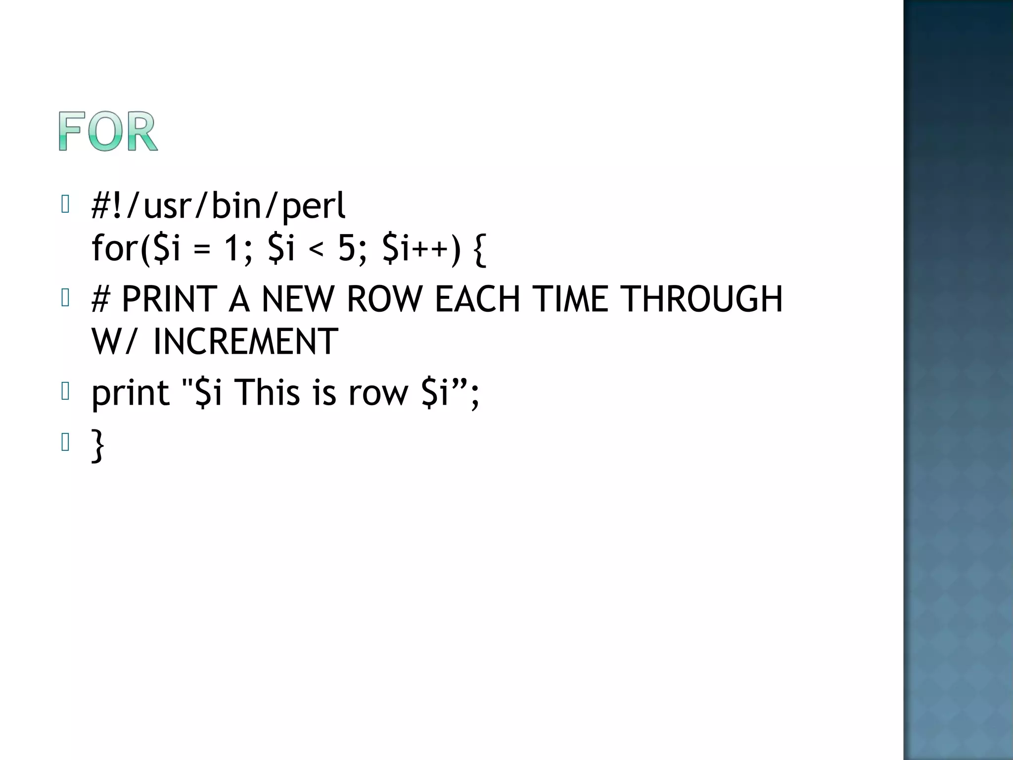 Introduction To Perloperators Ppt Programming Languages Computing 7175