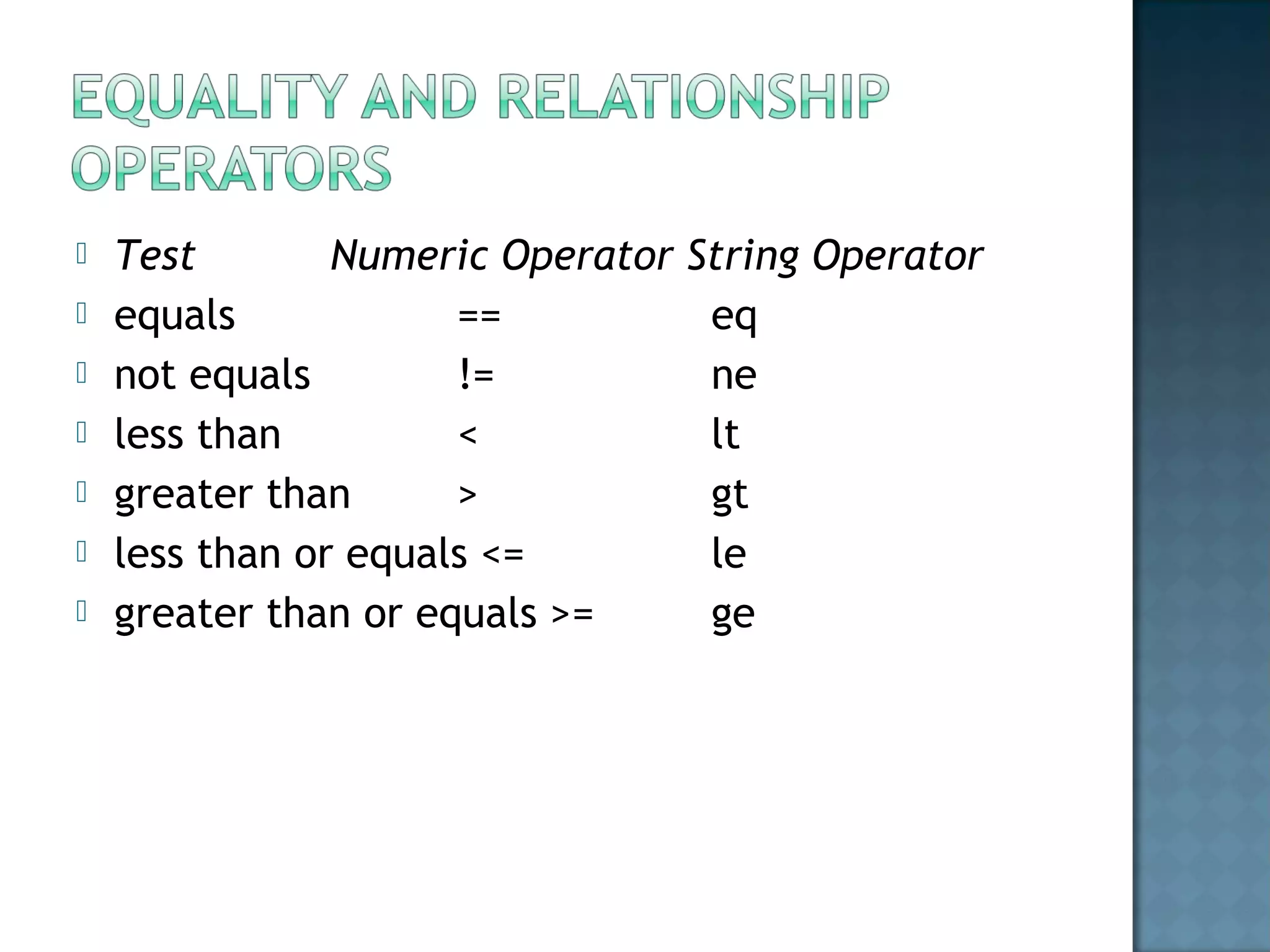 Introduction To Perloperators Ppt Programming Languages Computing 5209