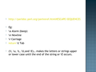 Introduction to perl_operators | PPT