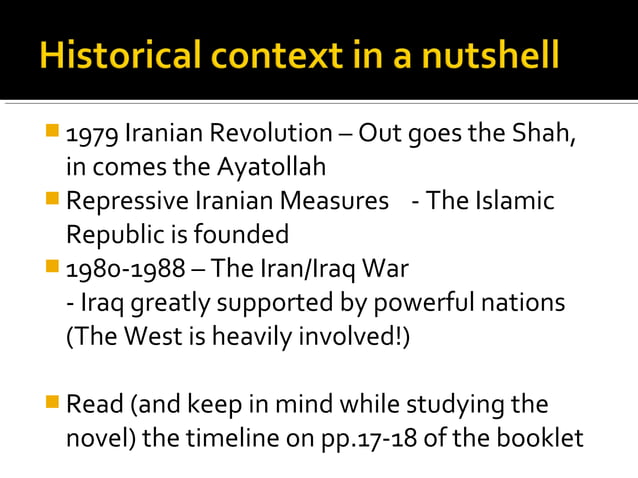 Introduction to persepolis | PPT | Comics and Graphic Novels | Books ...