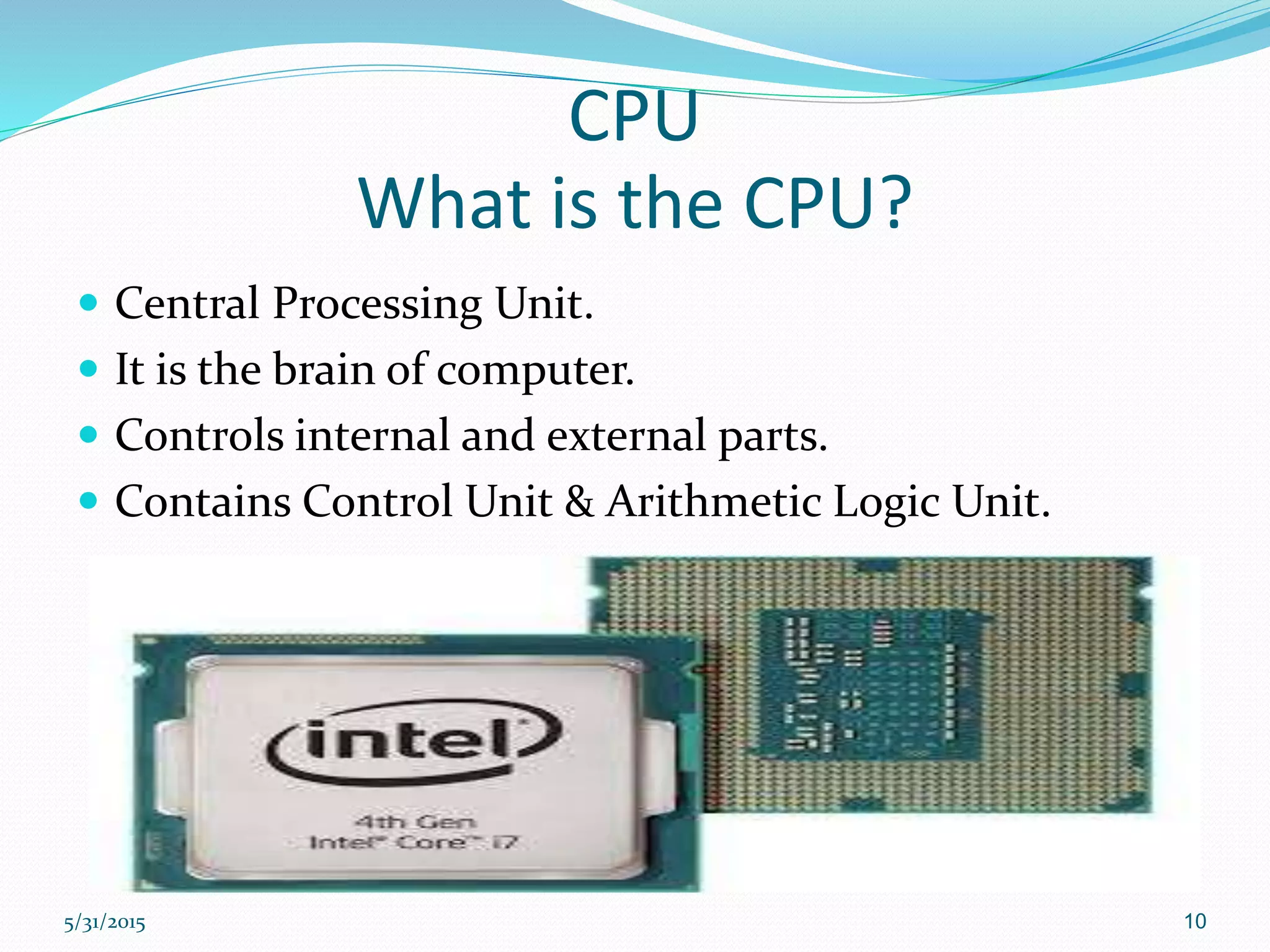 Introduction to personal computer | PPTX