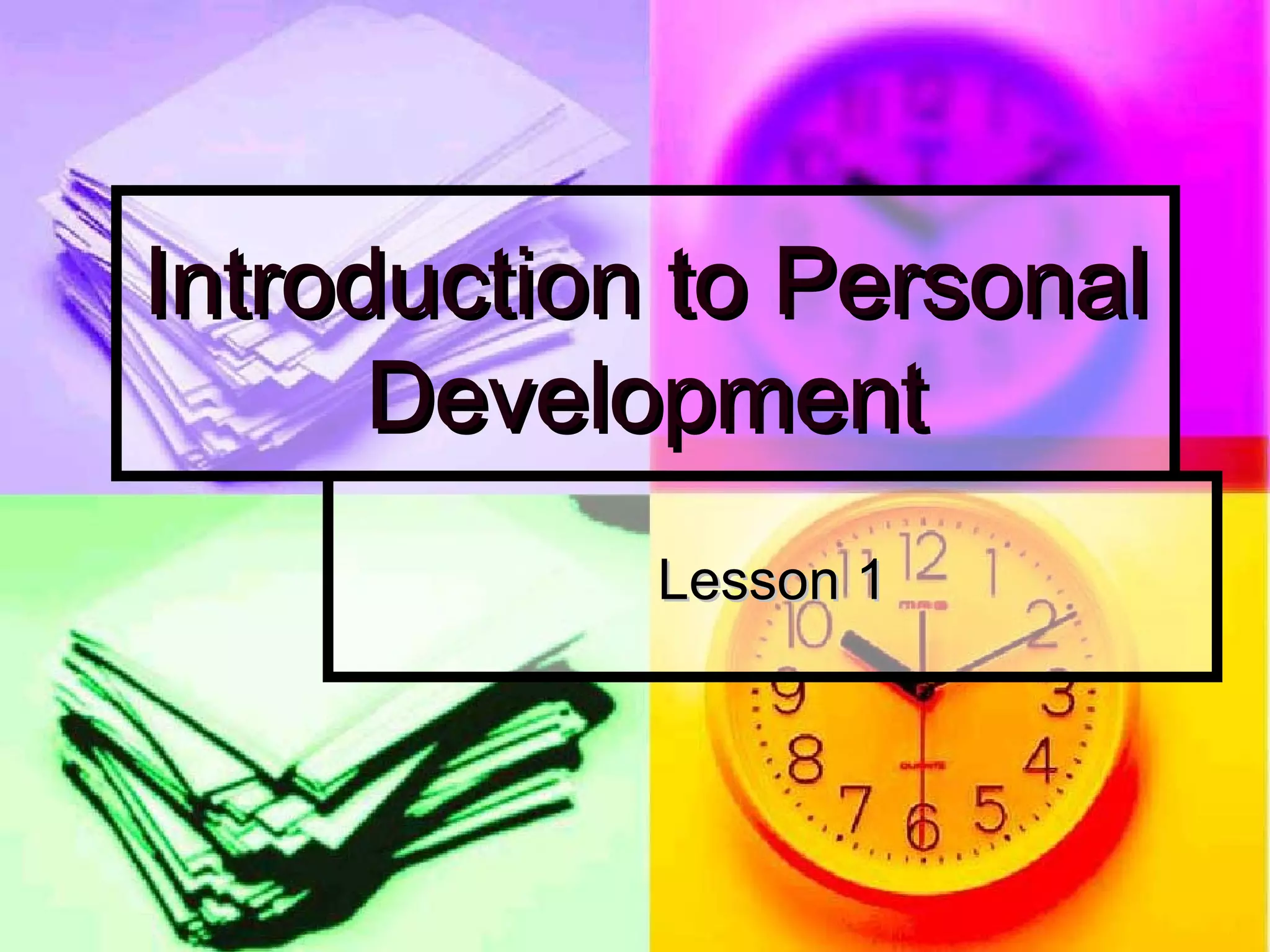 Introduction to Personal Development | PPT