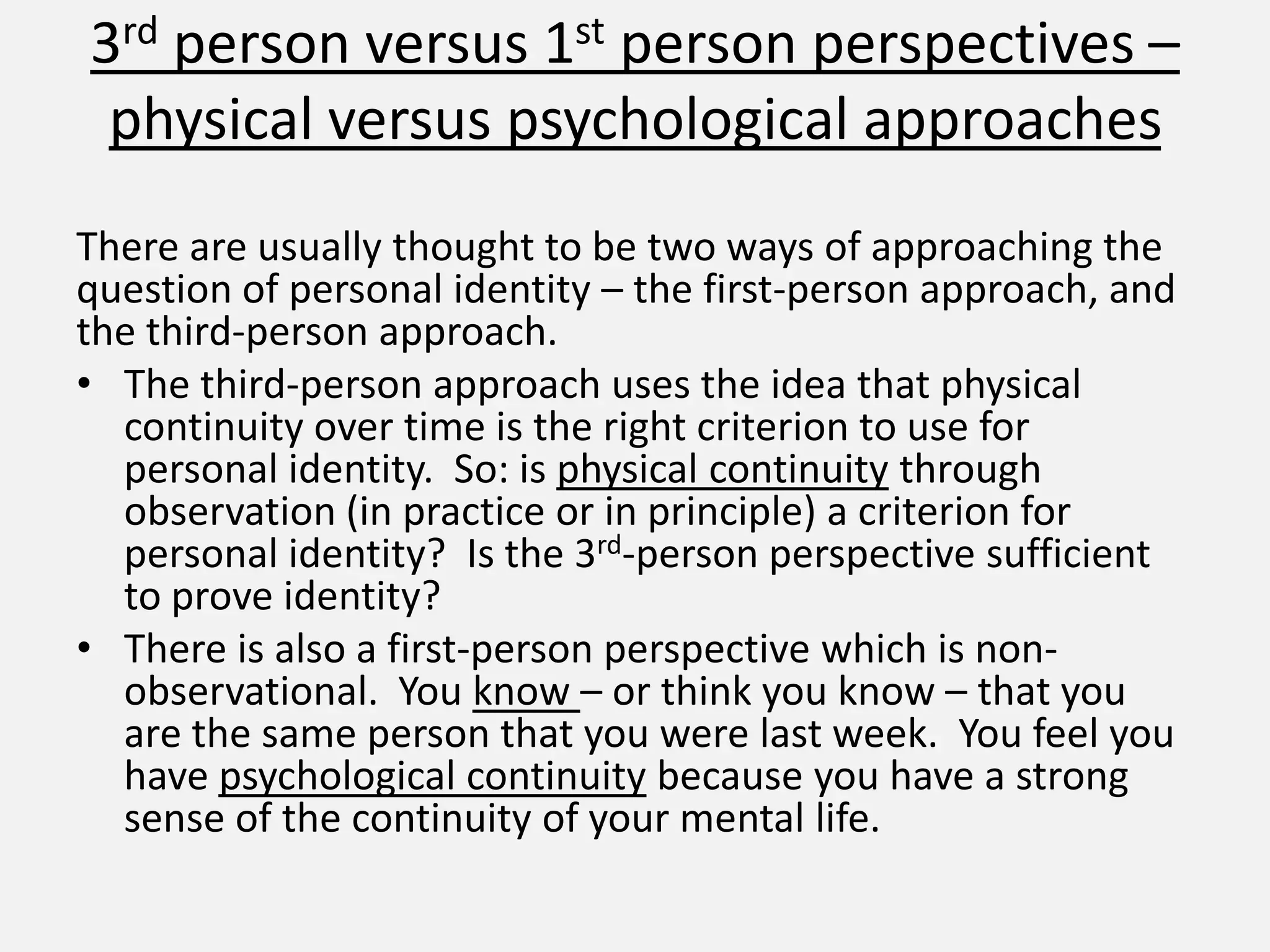 Introduction to personal identity 2012 | PPTX