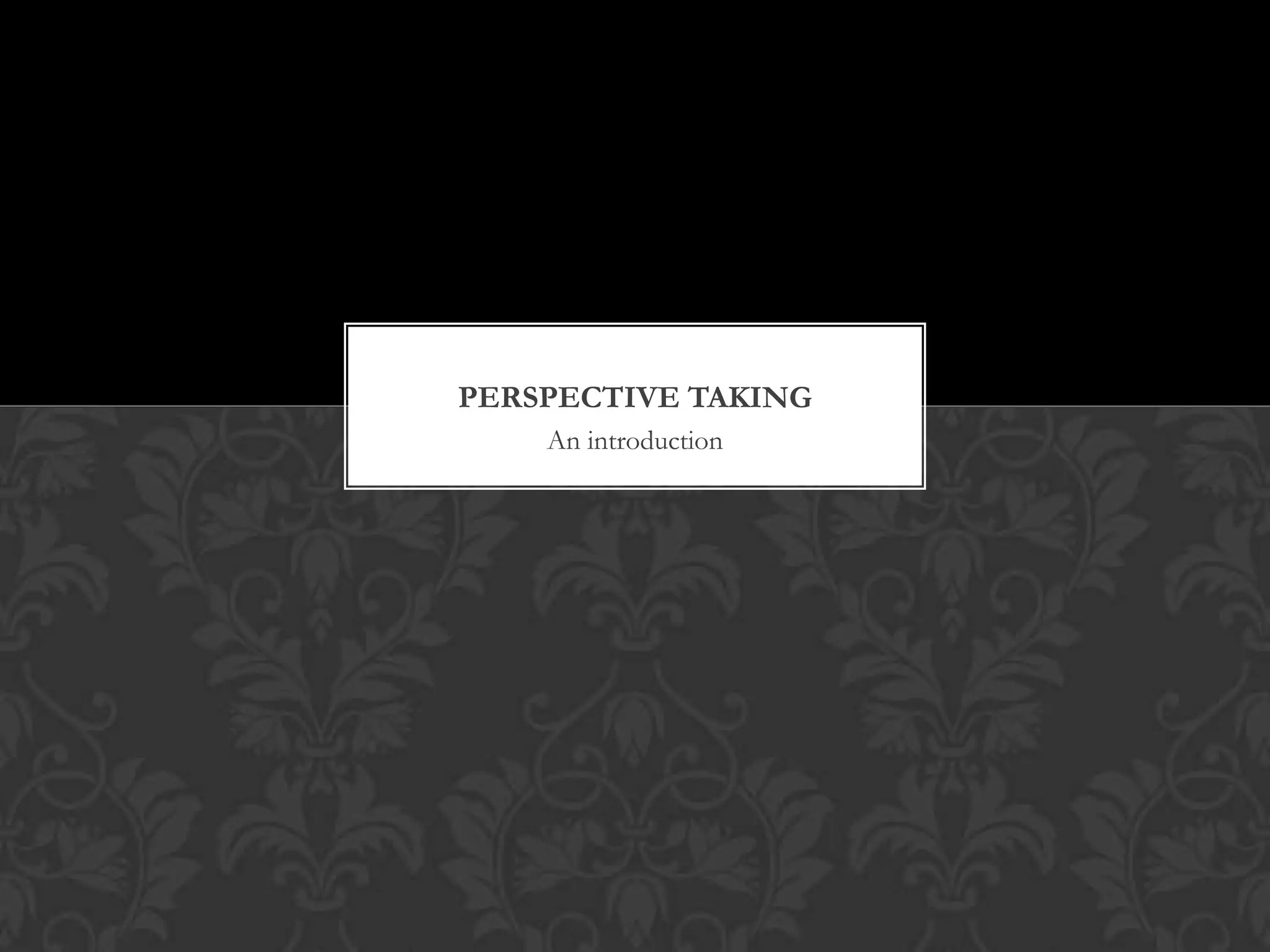 Introduction to perspective | PPT