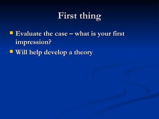 Introduction to persuasion and theory of the case | PPT