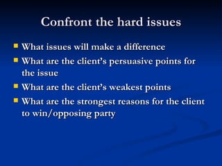 Introduction to persuasion and theory of the case | PPT