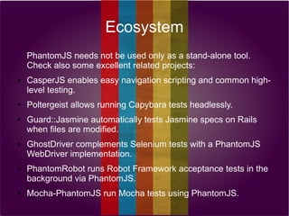 Introduction to PhantomJS | ODP